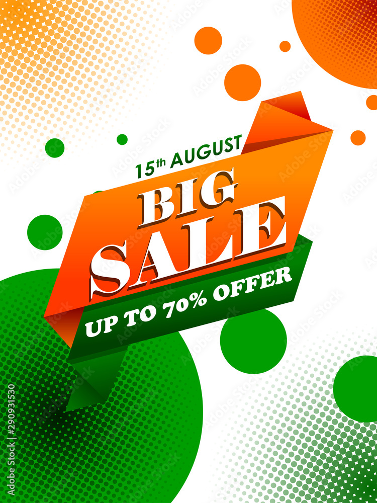 easy to edit vector illustration of Happy Independence Day of India ...