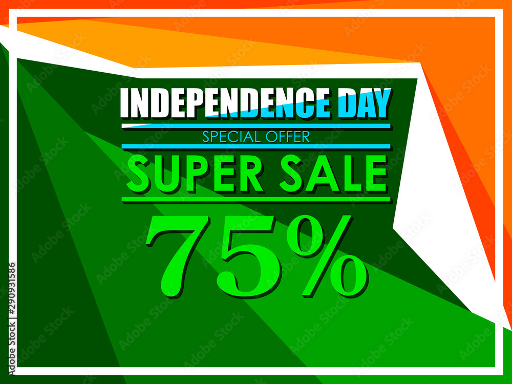easy to edit vector illustration of Happy Independence Day of India ...