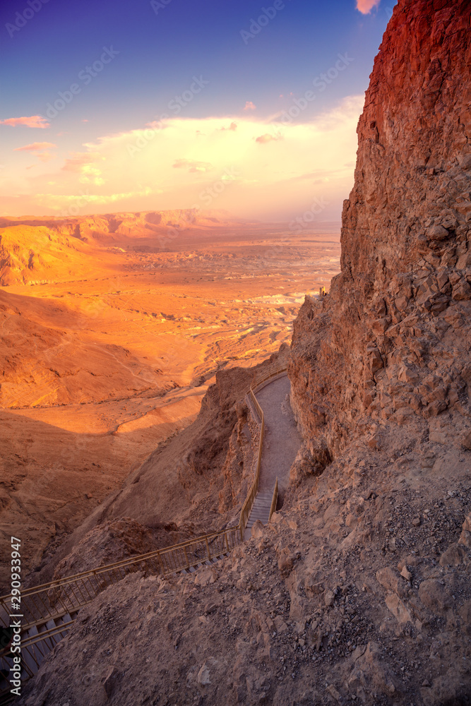 Early Morning Sunrise In The Desert