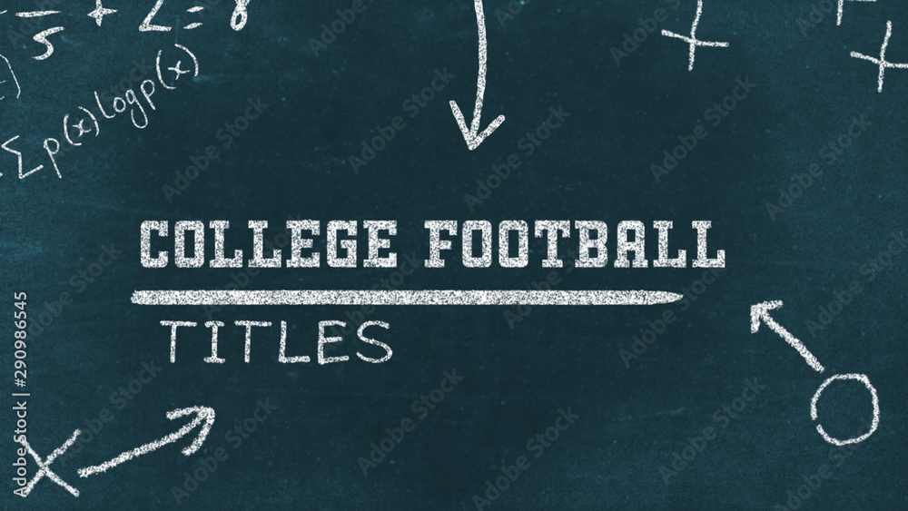College Football Titles Stock Template | Adobe Stock