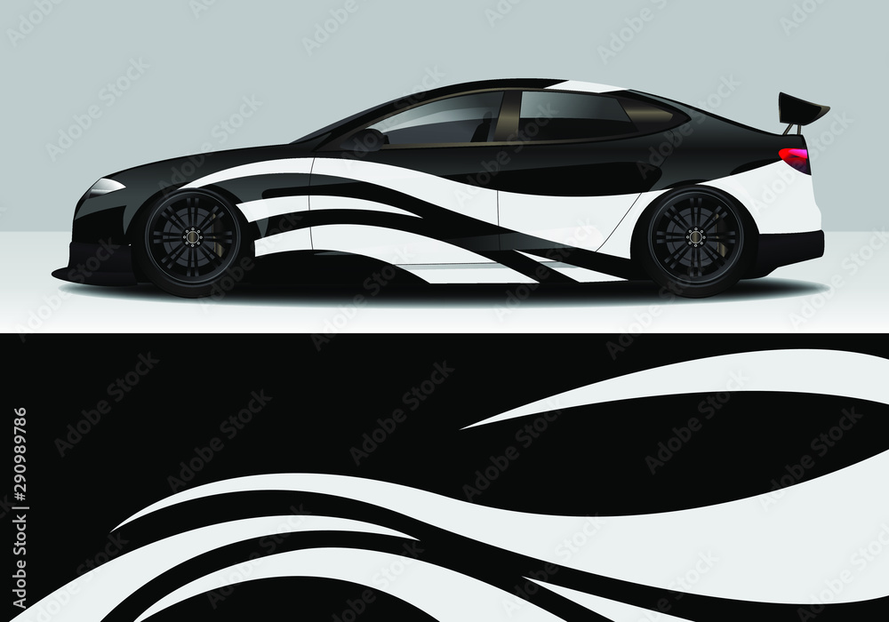 car sticker wrap vinyl background design modern abstract Stock Vector ...