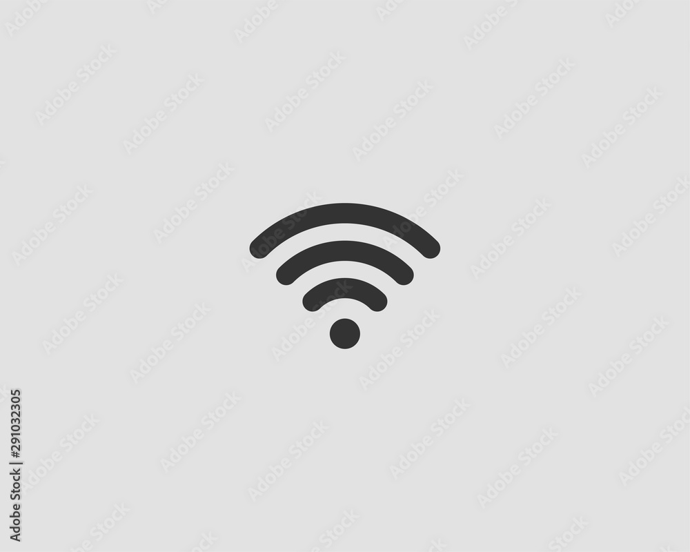 Free wi fi icon. Connection zone wifi vector symbol. Radio waves signal ...