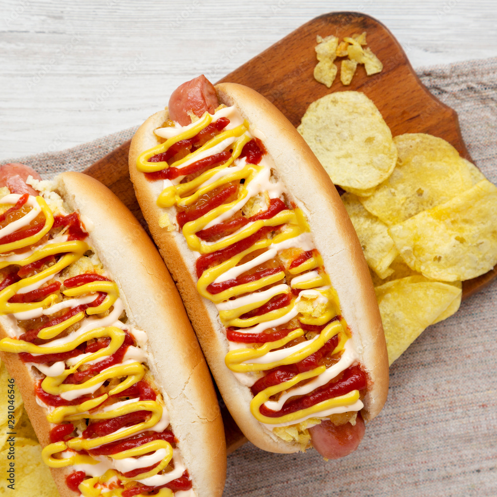 Hotdog With Mustard And Mayo