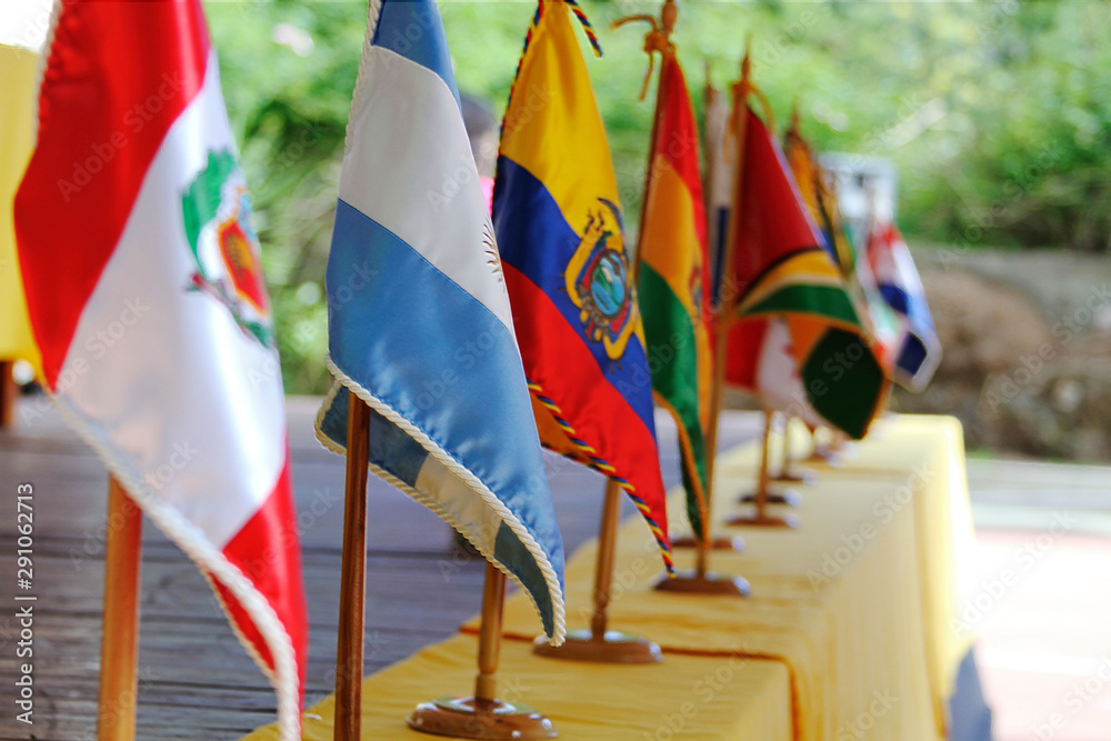 Collage De Banderas Latinoamericanas