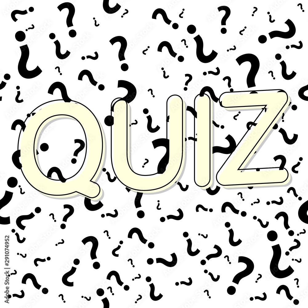 Quiz poster design template, game banner, vector illustration Stock ...