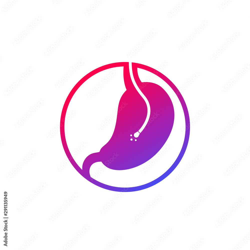 endoscopy icon, stomach and endoscope Stock Vector | Adobe Stock