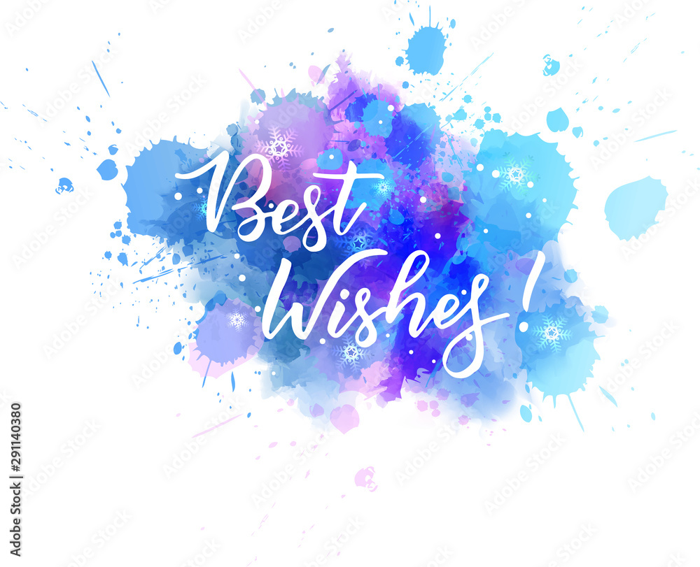 Best wishes calligraphy Stock Vector | Adobe Stock