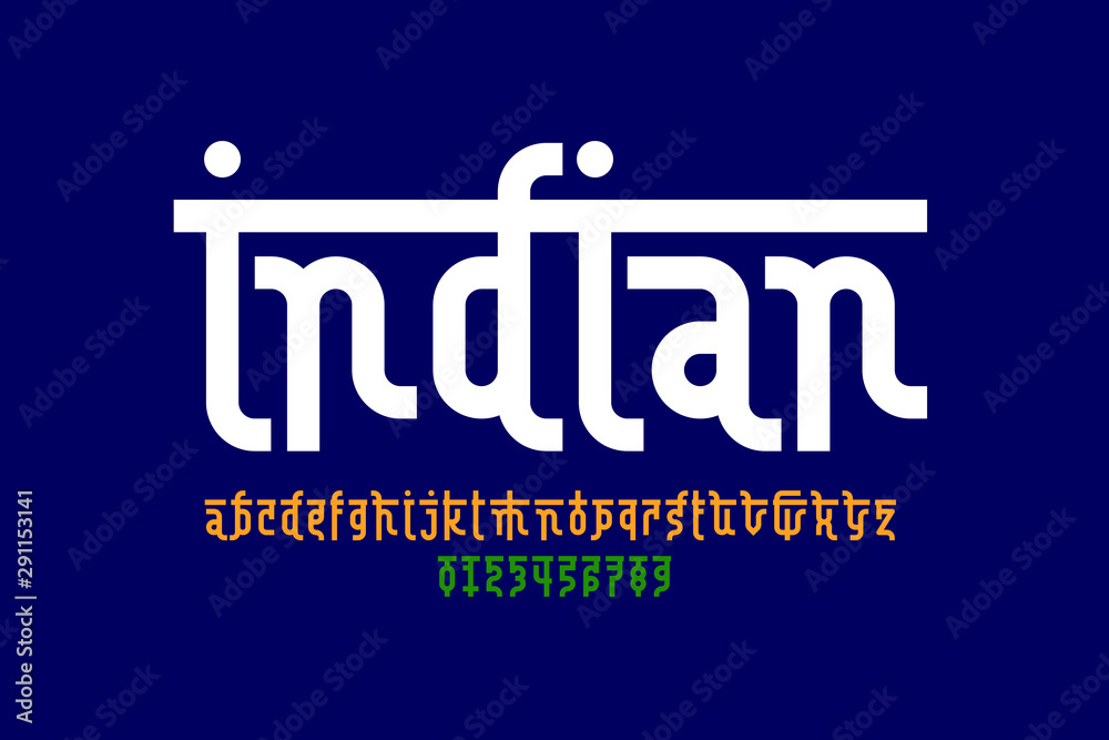 Indian Inspired Font