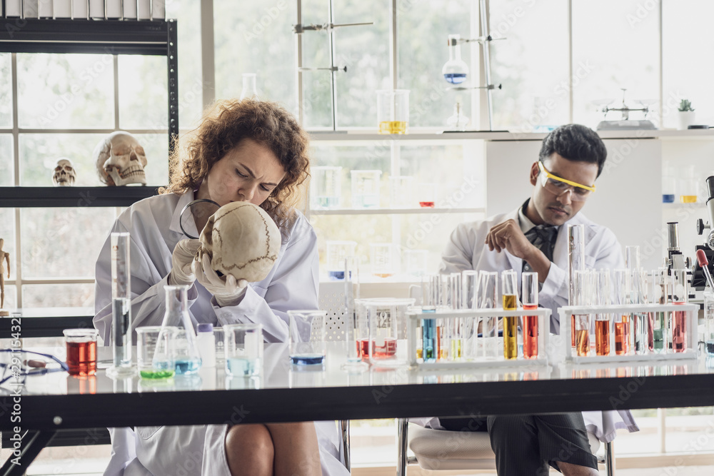 Team of Medical Research Scientist Conducts Experiments in Laboratory ...