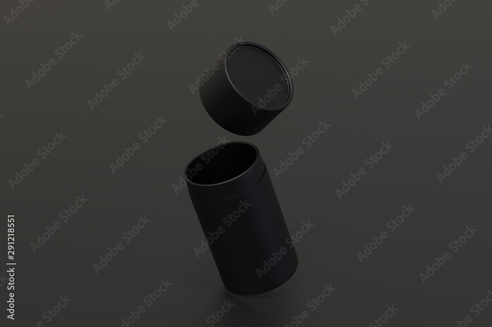 Blank Kraft Paper Push Up Tube Packaging For Branding. 3d render ...