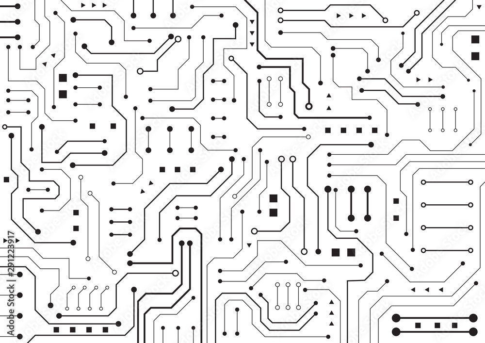 High tech technology geometric Stock Vector | Adobe Stock