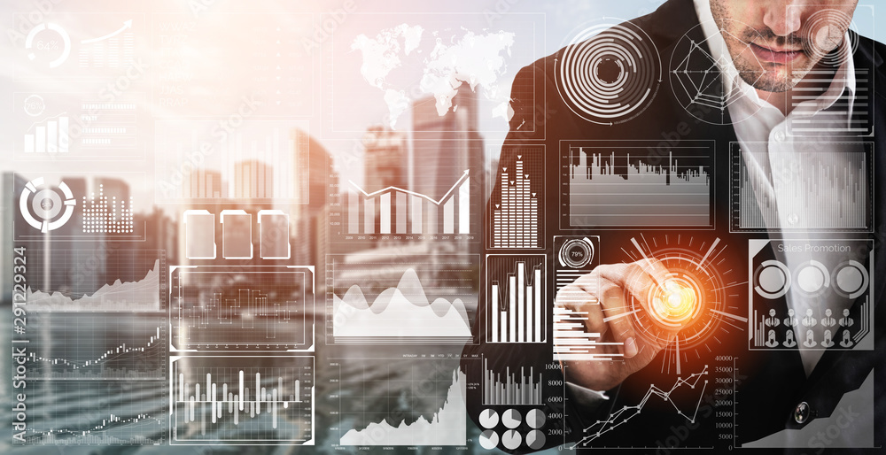 Big Data Technology for Business Finance Analytic Concept. Modern ...