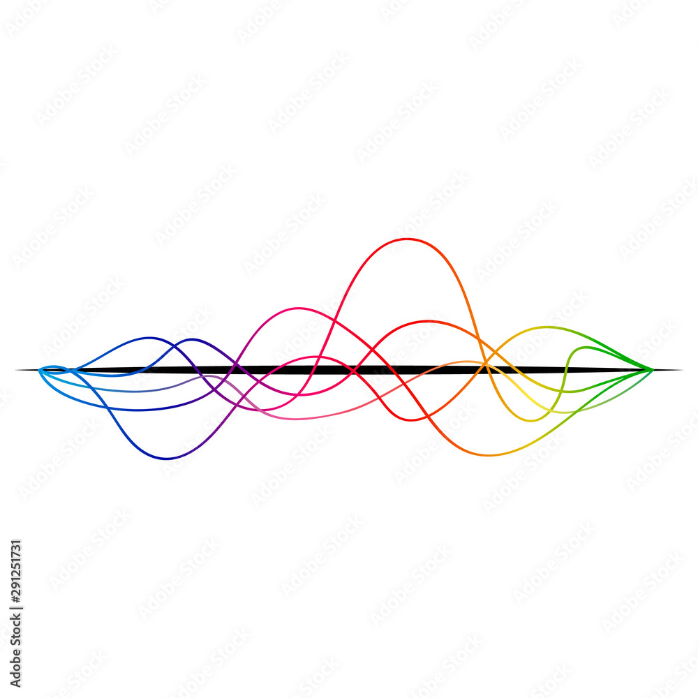 Cool Sound Wave White Background