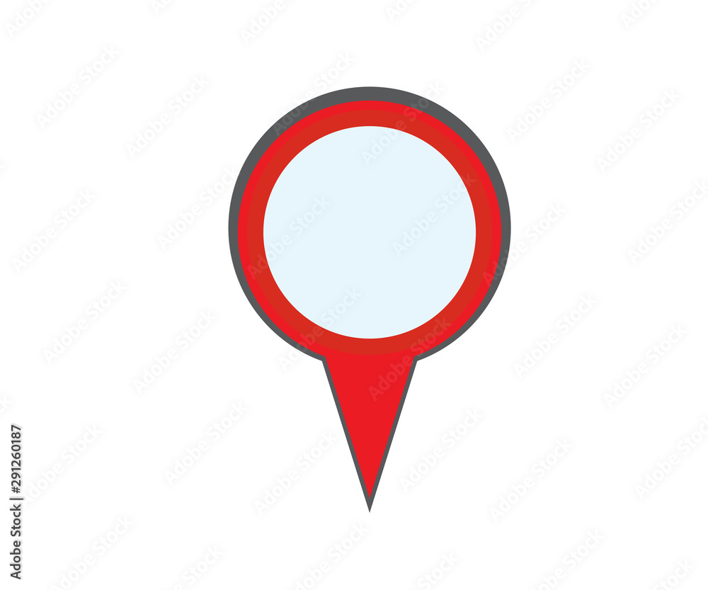 location pin icon . location pin sign. flat style . red location pin ...