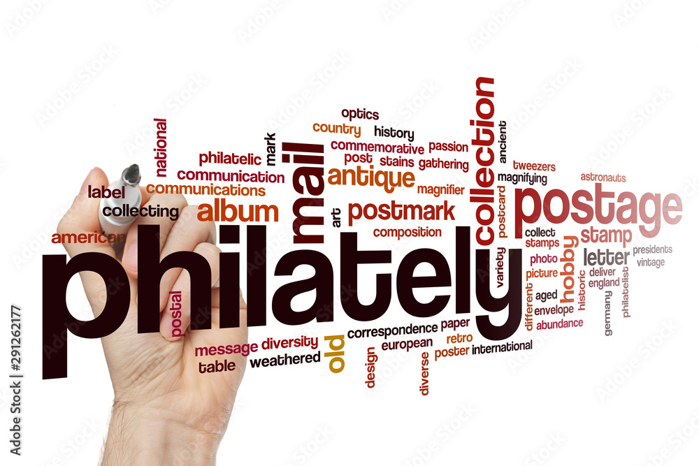 Philately word cloud Stock Photo | Adobe Stock