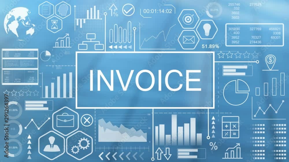 Invoice, Animated Typography Stock Video | Adobe Stock