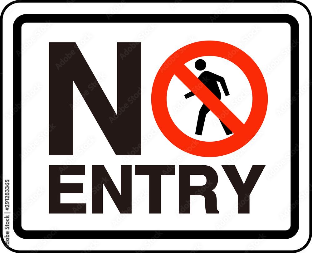 No entry Sign. Stop Sign Stock Vector | Adobe Stock