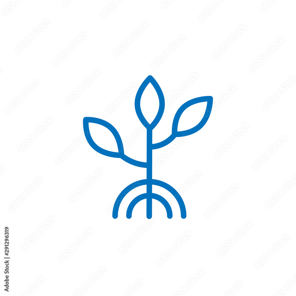 mangrove icon Logo illustration. vector Icons Set Outline. Simple ...
