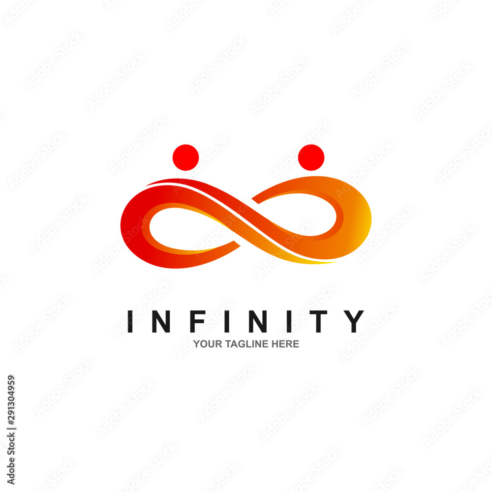 Infinity symbol limitless logo design vector template Stock Vector ...