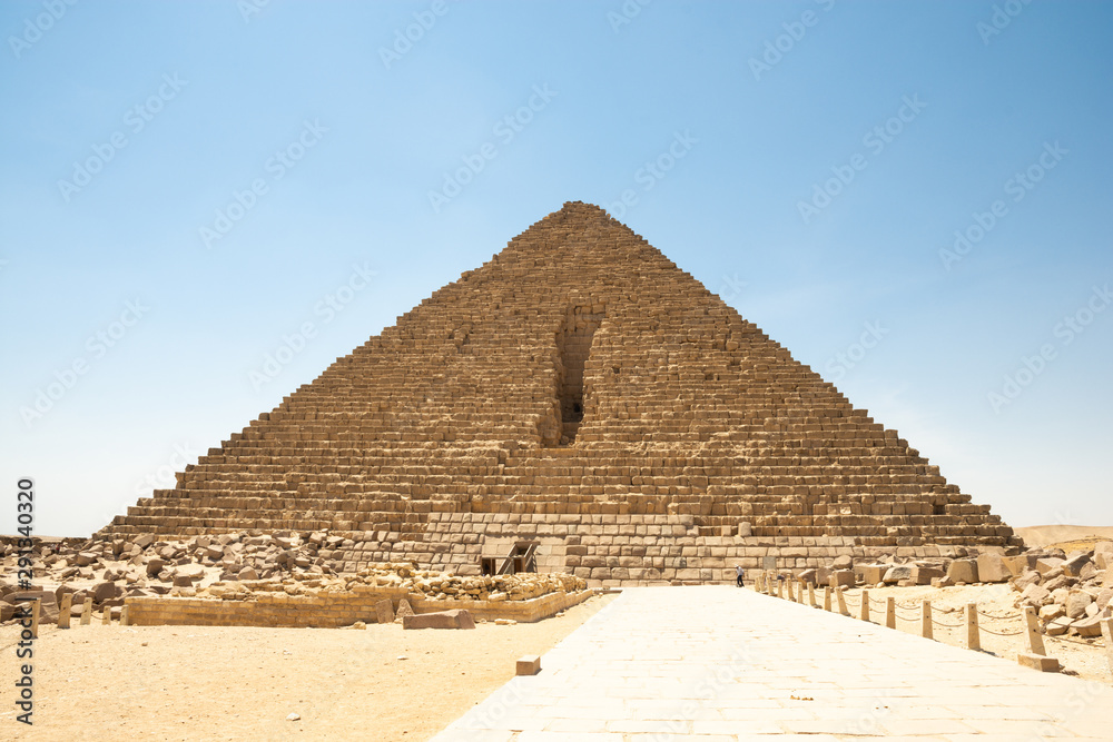 The Pyramid of Menkaure is the smallest of the three main Pyramids of ...