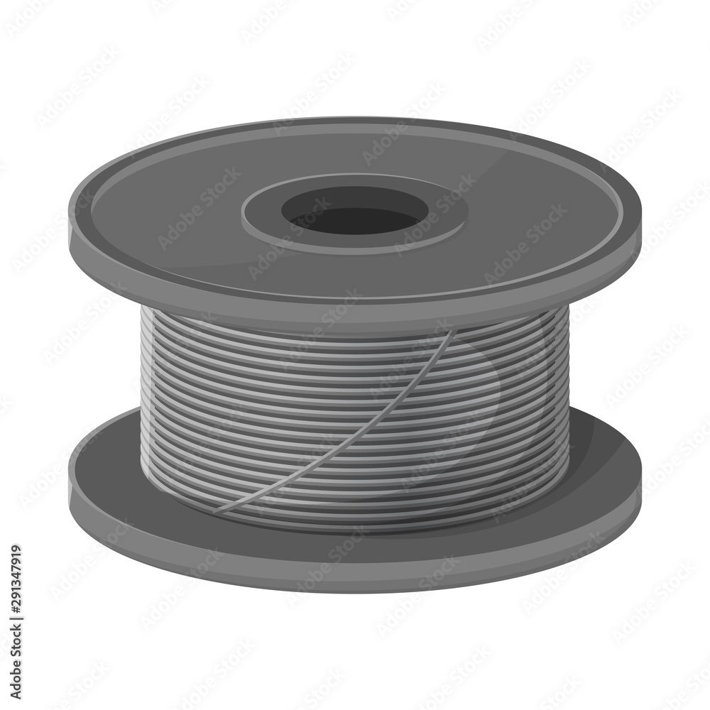 Vector illustration of coil and spiral symbol. Graphic of coil and ...