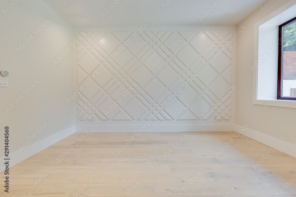 Interior design of a modern empty bedroom in the newly built house or ...