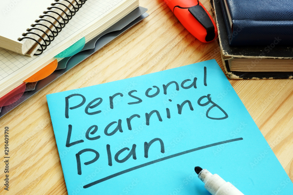 Personal Learning Plan sign with notepads and book. Stock Photo | Adobe ...