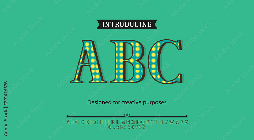 ABC typeface.For labels and different type designs Stock Vector | Adobe ...
