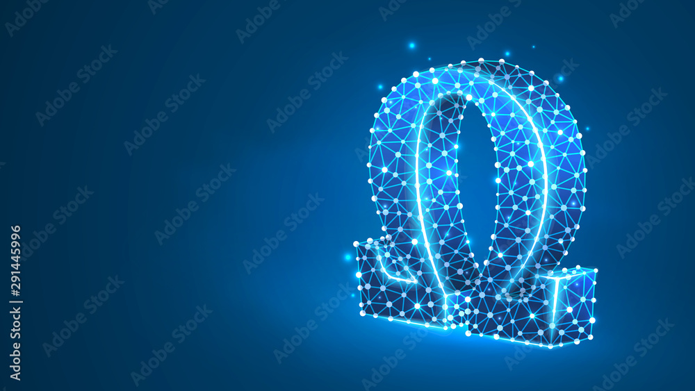 Poster Omega, the letter of a Greek alphabet – Wall Art | UkPosters