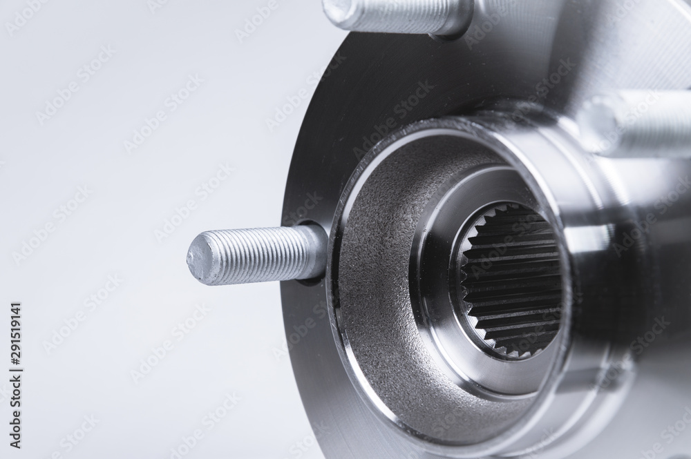 New Wheel hub assembly with bearing. This is part of the car suspension ...