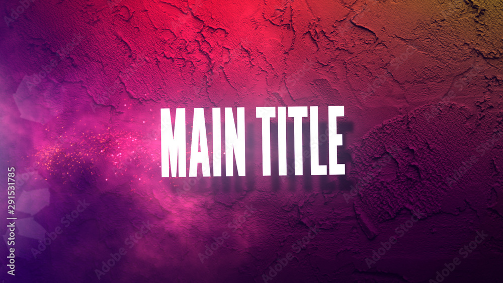 Movie Trailer Titles Stock Template | Adobe Stock