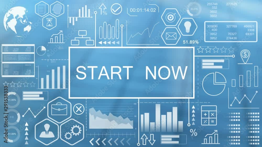 Start Now, Animated Typography Stock Video | Adobe Stock