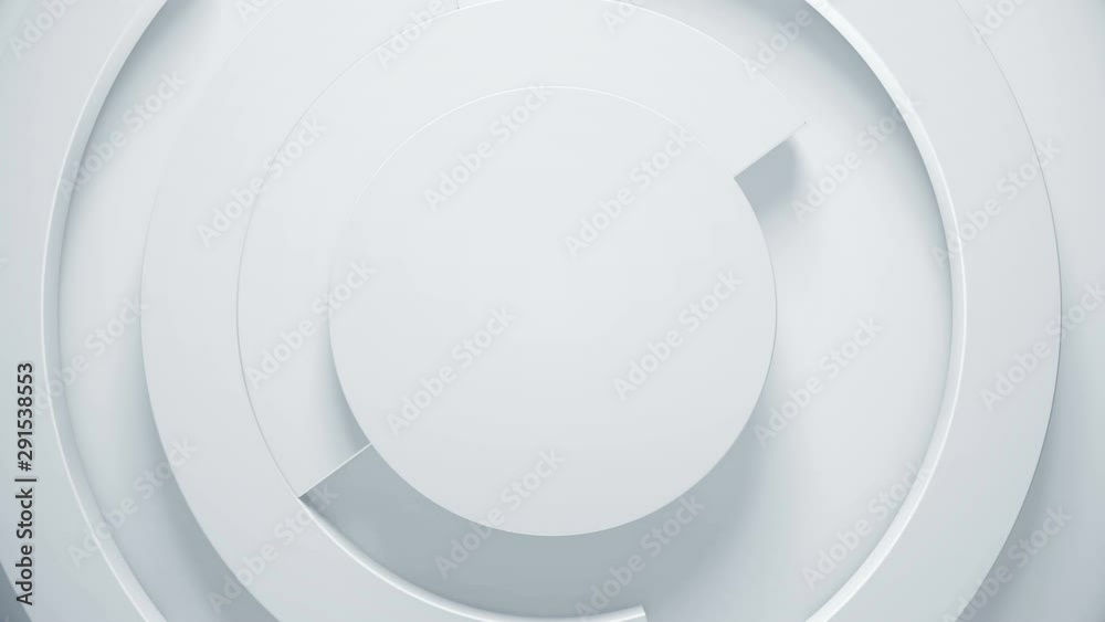 3d video background with rotating parts. Bright and clean texture for ...