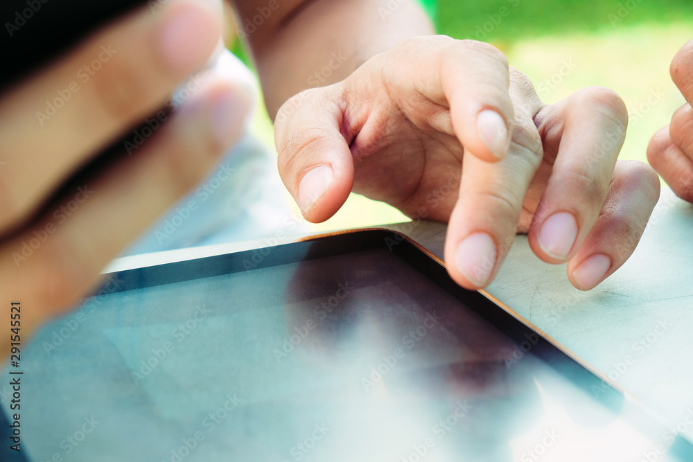 Doing business the modern way,Communication technology Stock Photo ...