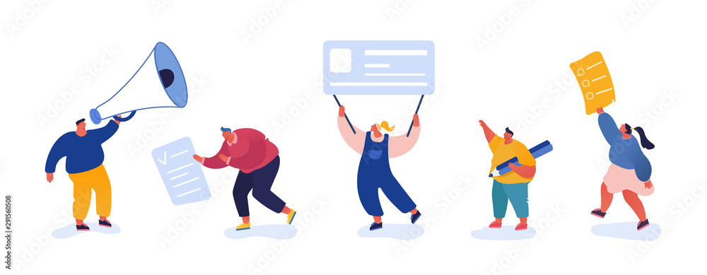 Voting and Election concept template design. Pre-election campaign ...