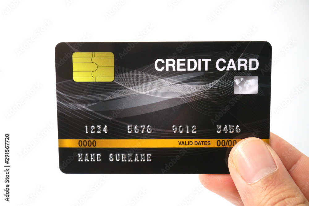 mockup credit card, the popular payment method with plastic and ...