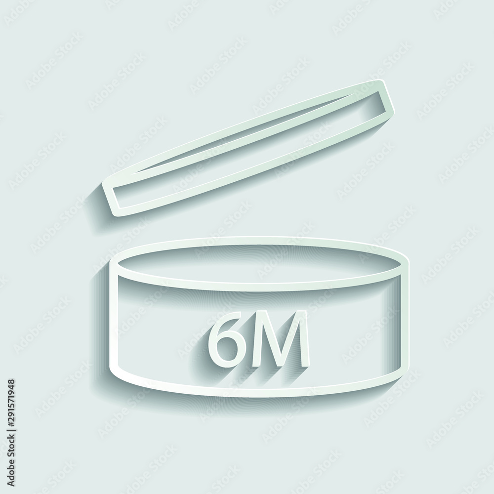 Period after opening PAO symbol 6M icon.The useful lifetime of ...