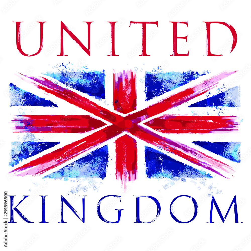 england flag illustration tee shirt wallpaper logo graphic design Stock ...