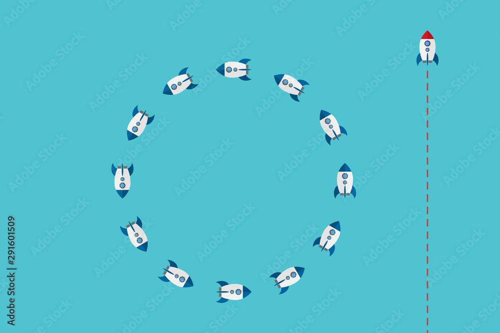 Think differently - Being different, taking risky, move for success in ...