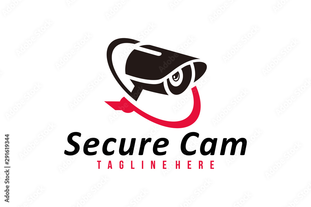 secure cam logo icon vector isolated Stock Vector | Adobe Stock