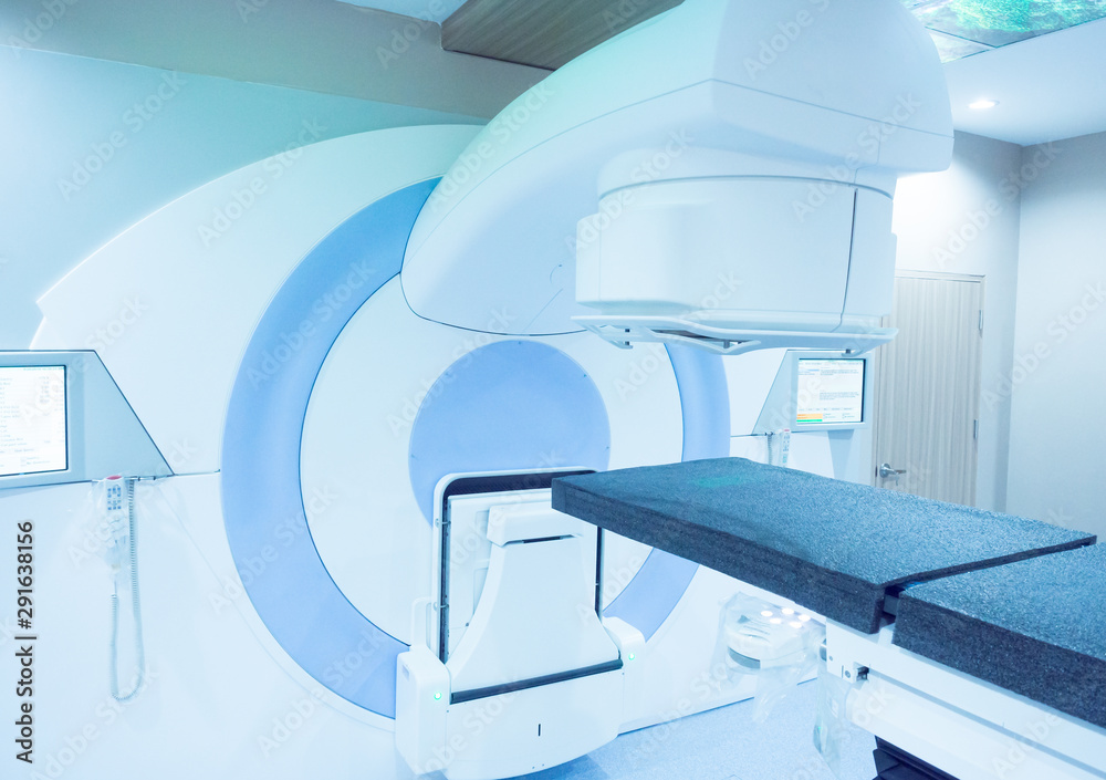 X-ray room at radiology department in the hospital.Lead protection coat ...