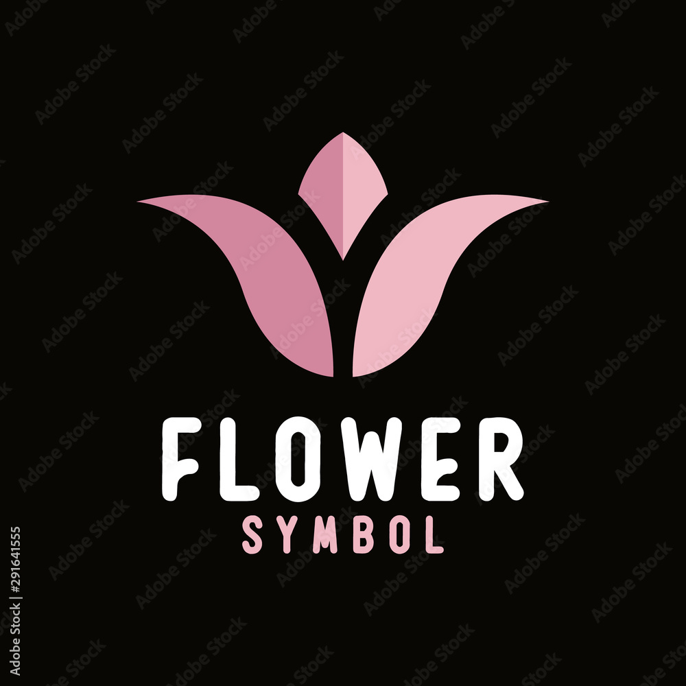 Flower Logo Design. Floral Emblem Icon. Modern Cosmetic Symbol. Logo ...