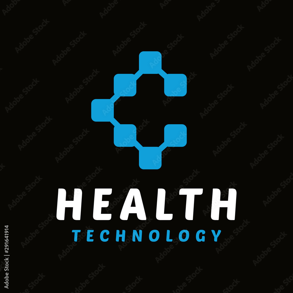 Health Technology Logo Design. Medical Emblem Icon. Modern Medicine ...