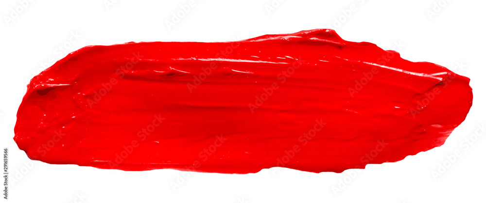 Vector red glossy paint texture isolated on white - acrylic banner for ...