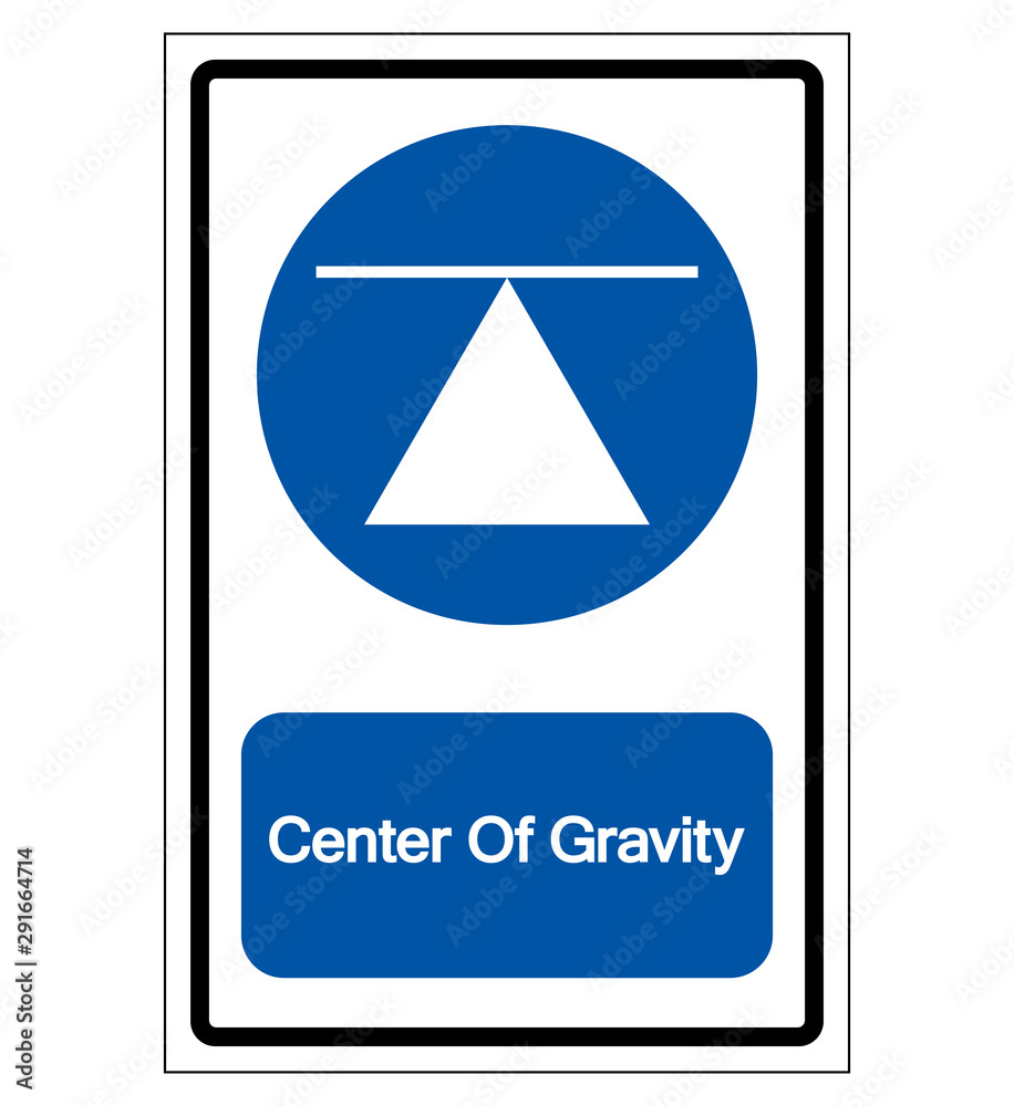 Center Of Gravity Symbol Sign,Vector Illustration, Isolated On White ...