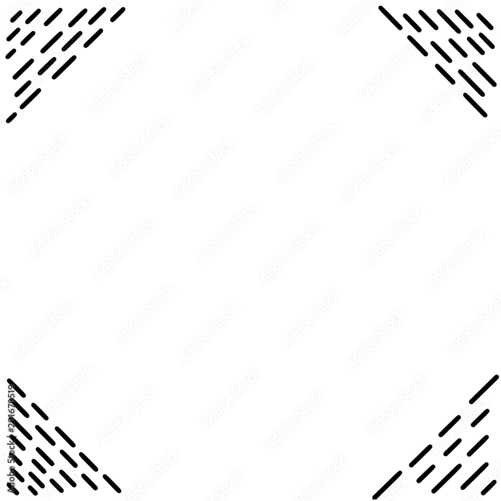 Doodle vector pattern black lines line segments hand-drawn pattern ...