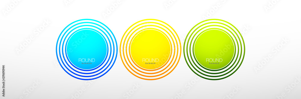 3 components chart make up something. Modern business circle ...