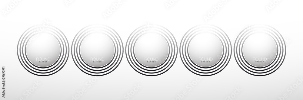 5 components chart make up something. Modern business circle ...