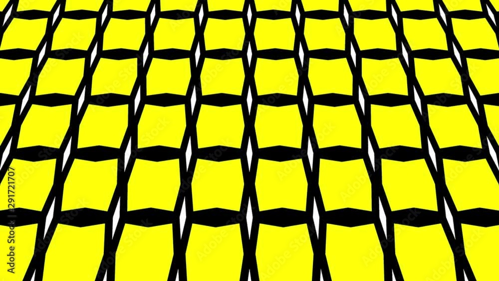 Graphic 2D video pattern that tilts up and moves, composed of designs ...