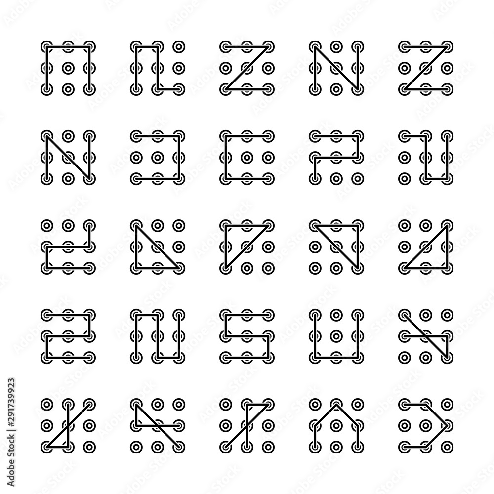 Vetor de Lock screen icon conceptual design illustration vector,Lock ...